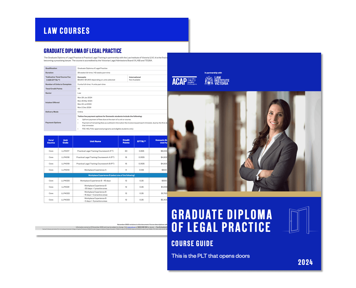 PLT | Graduate Diploma of Legal Practice | Enrol Now